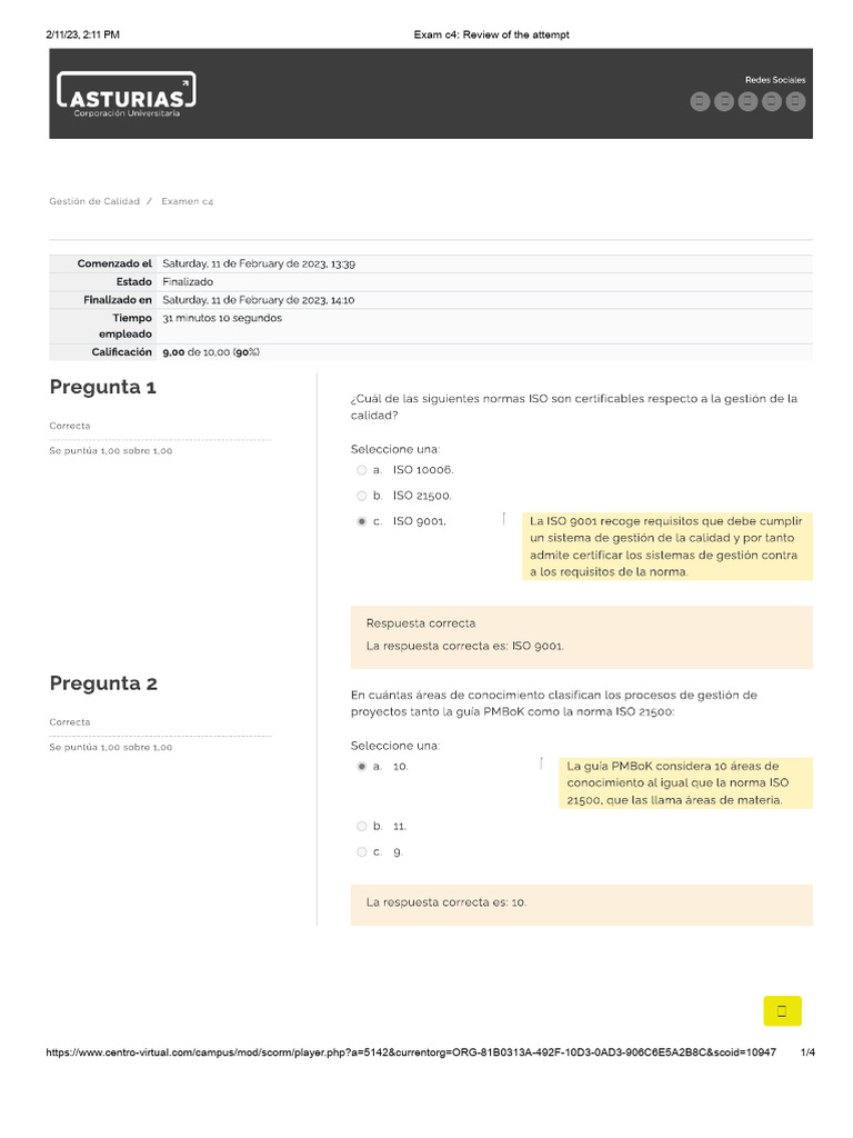Exam C4 - CUA-E-GC - Project Management | PDF