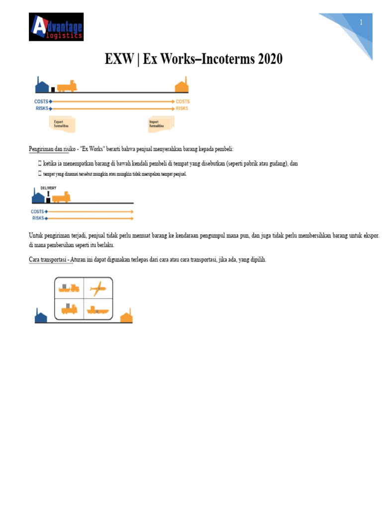 Panduan Lengkap EXW Incoterms 2020 | PDF