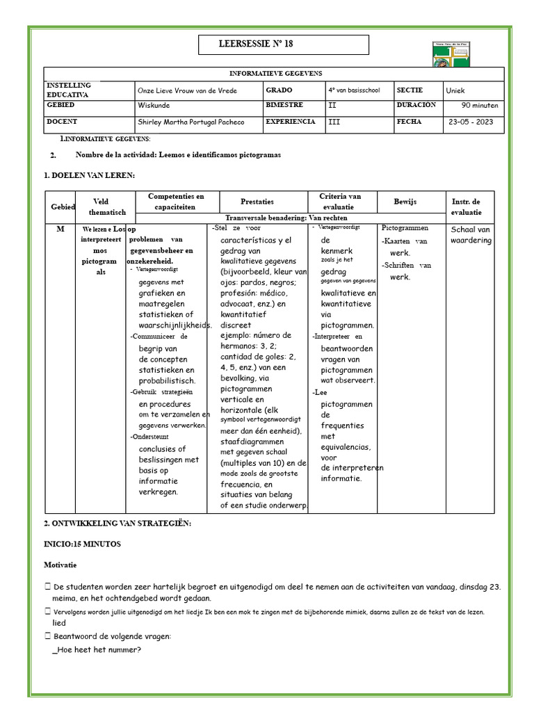 Wiskundesessie 4e Leerjaar | PDF