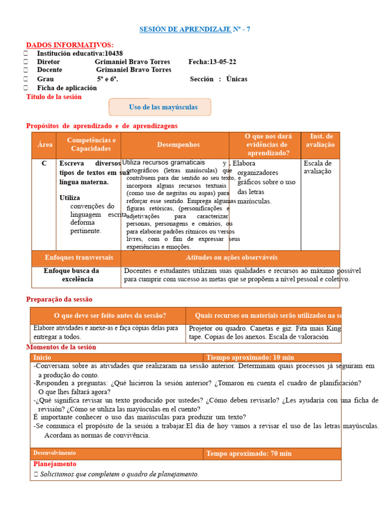 Uso de Maiúsculas em Textos Escritos | PDF | Aprendizado | Caixa alta e ...