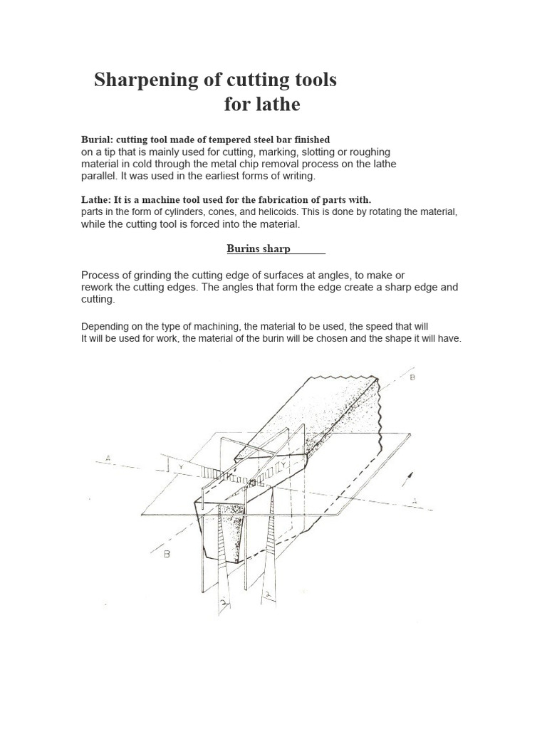 Tool Sharpening For Lathes | PDF