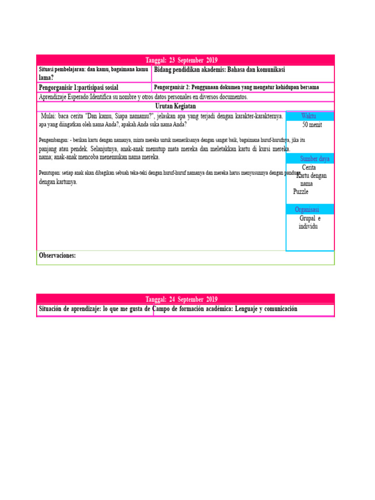 situasi nama saya | PDF