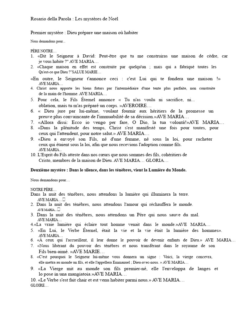 Mystères de Noël : Réflexions et Prières | PDF | Dieu | Théologie
