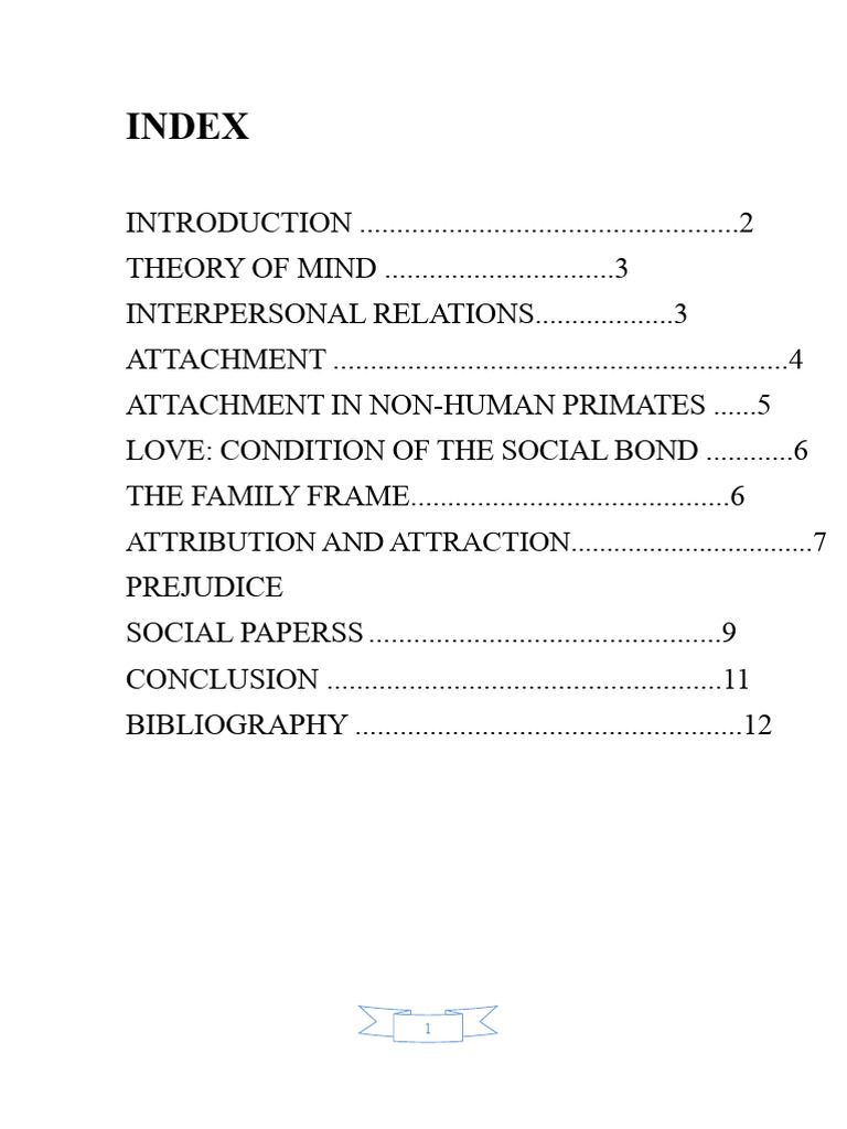 Interpersonal Relationships | PDF | Attachment Theory | Love