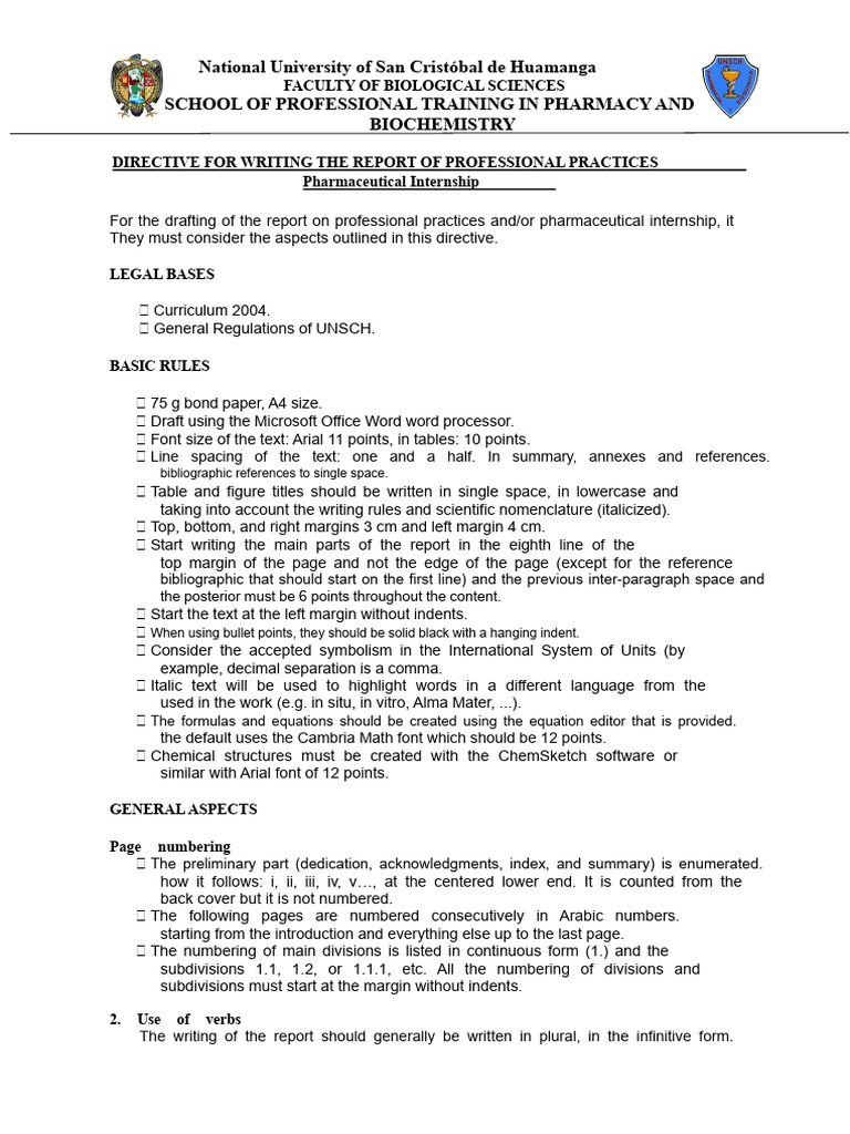 Professional Practice Report Guidelines | PDF | International System Of ...