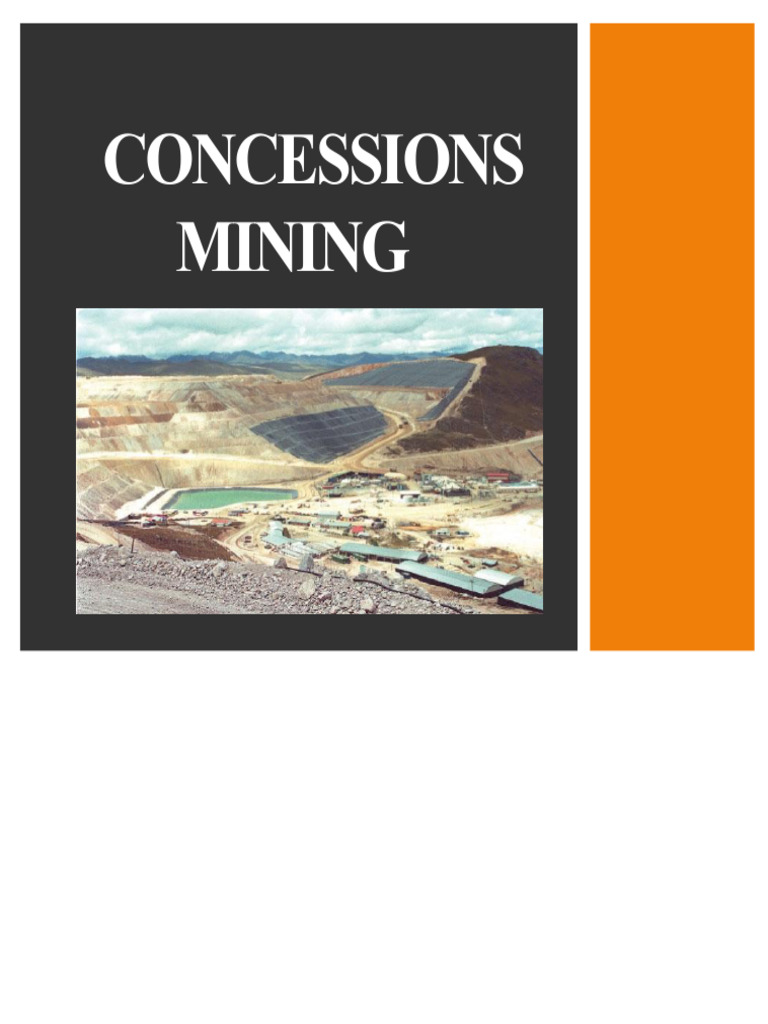 MINING CONCESSIONS | PDF | Mining | Regulatory Compliance
