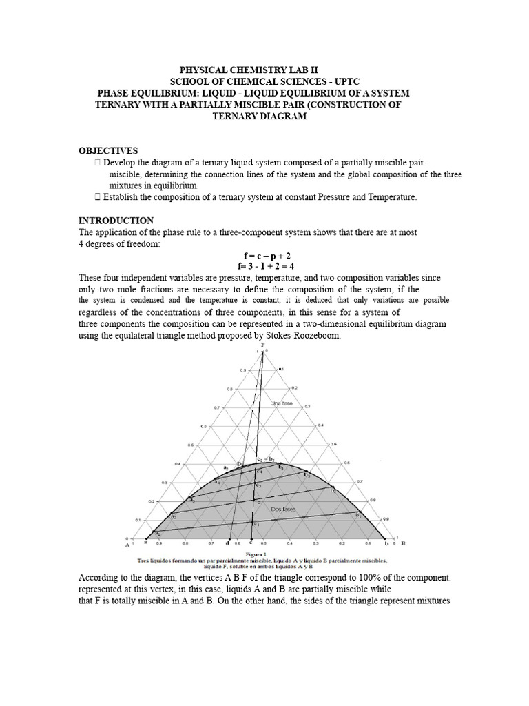 Practice Ternary System | PDF | Phase (Matter) | Phase Rule