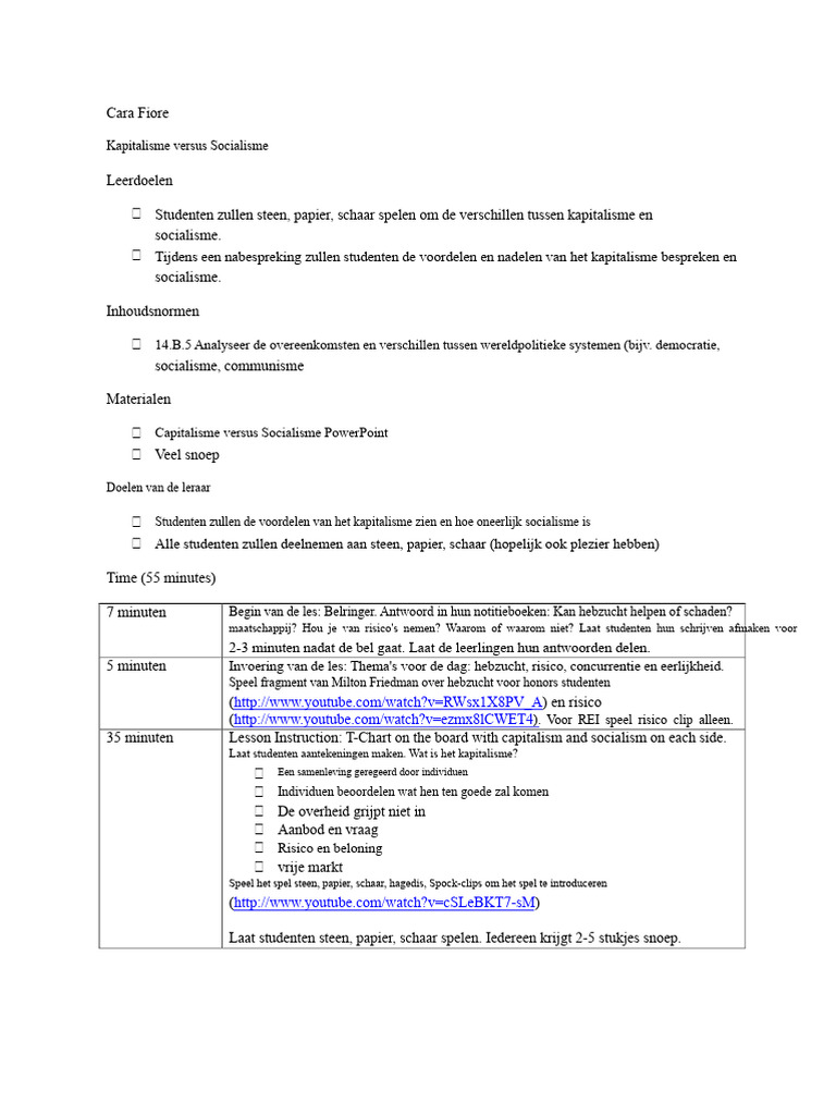 Steen, Papier, Schaar Lesplan | PDF