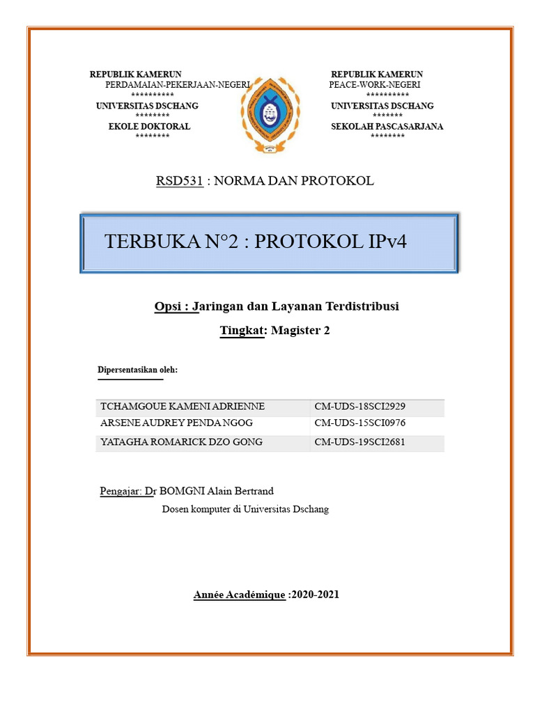 Eksposisi 2 - Protokol IPv4 | PDF
