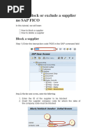 Unblocking Vendors in SAP FK05 | PDF
