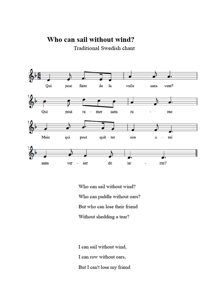 Who Can Sail Without Wind | PDF