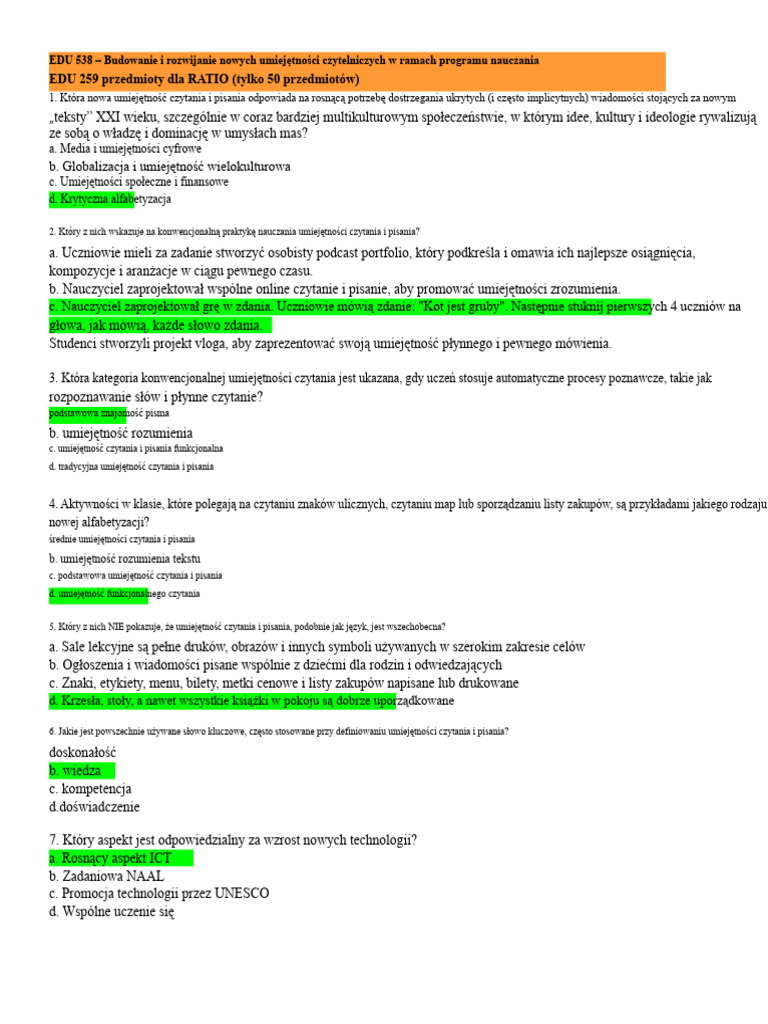 Edu 538 | PDF