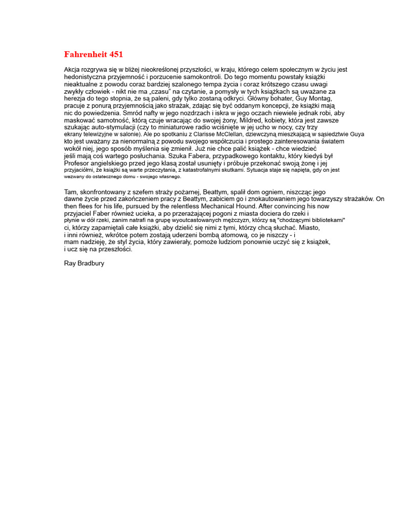 Fahrenheit 451 | PDF