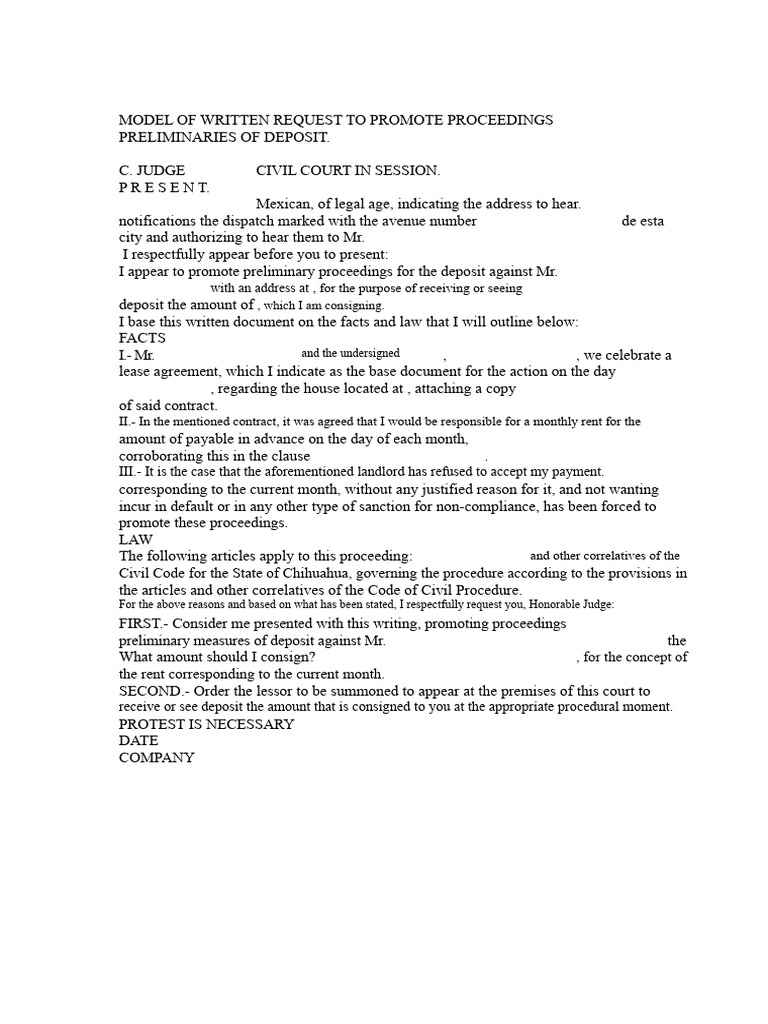 Model of Writing by Which Preliminary Proceedings Are Promoted | PDF