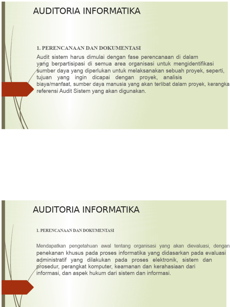 Metodologi Untuk Audit Informatika | PDF