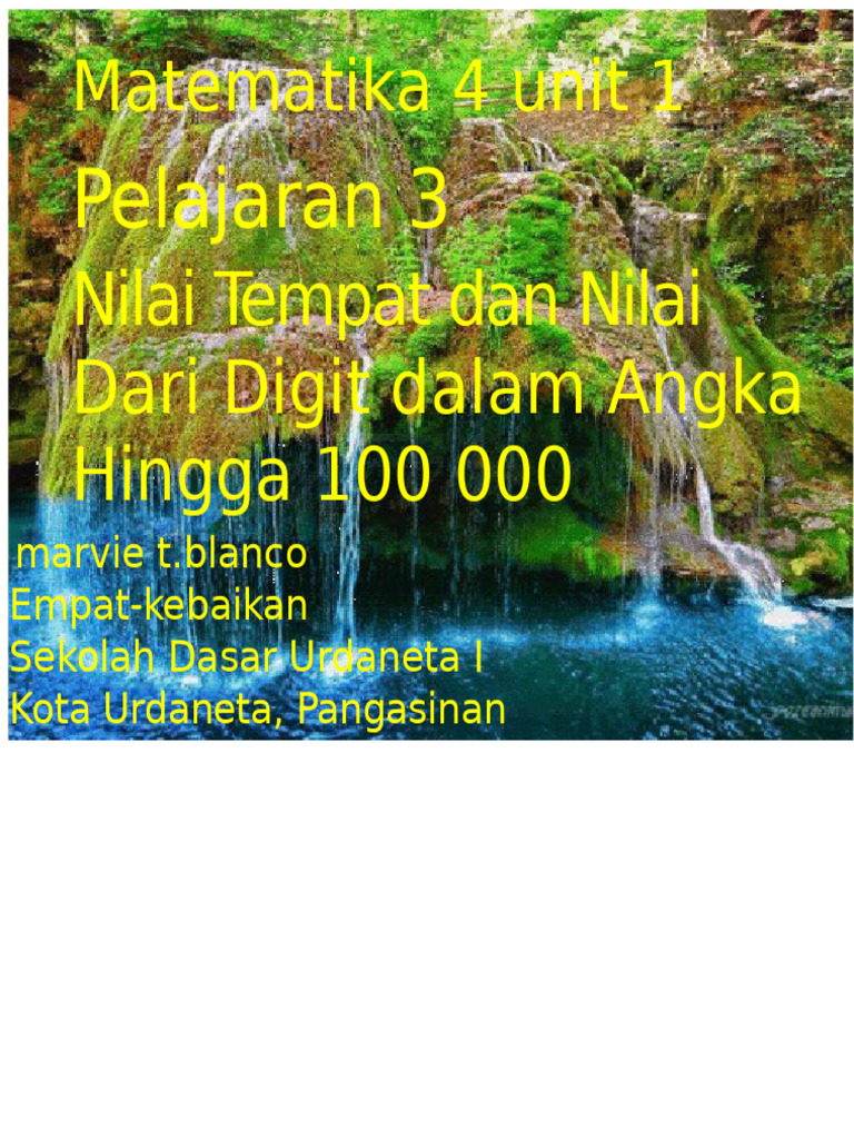 Nilai Tempat dan Digit dalam Angka | PDF