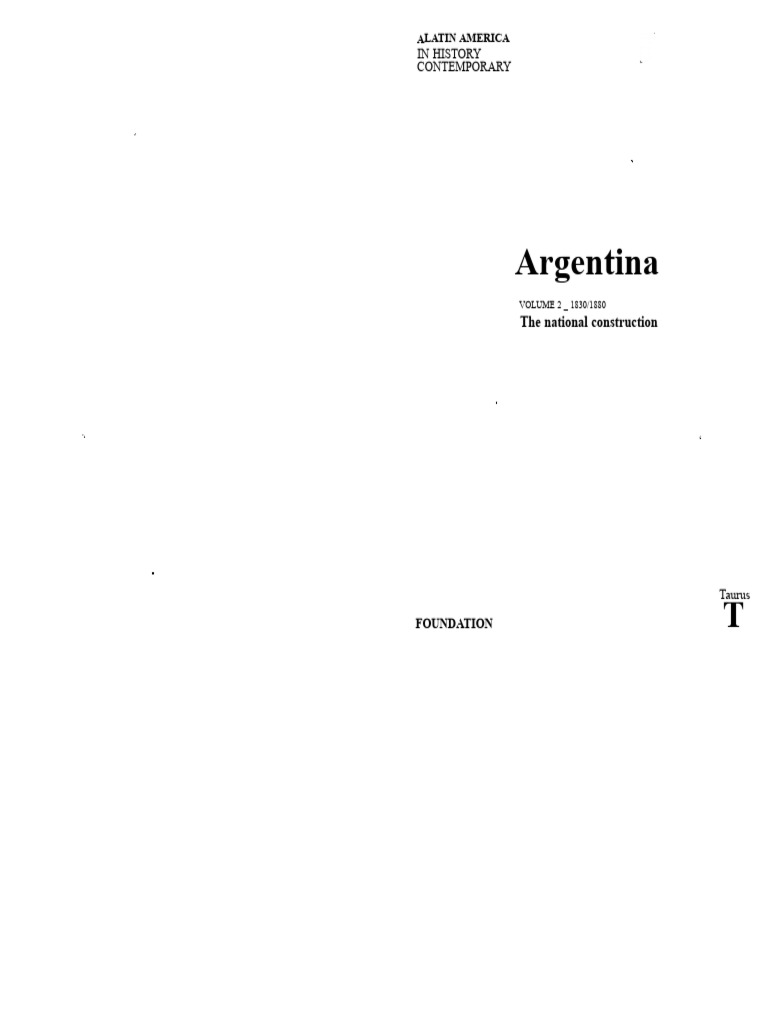 Fradkin and Garavaglia - The National Construction - The Keys To A ...