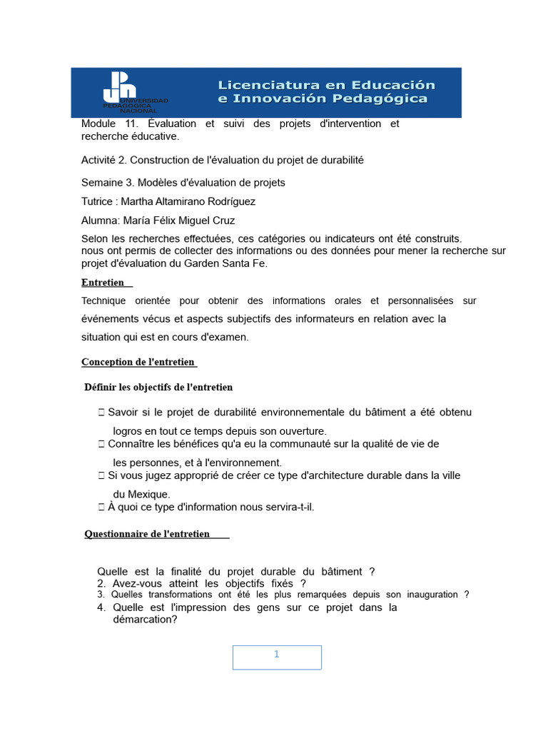 Évaluation du projet durable Garden Santa Fe | PDF | Environnement ...