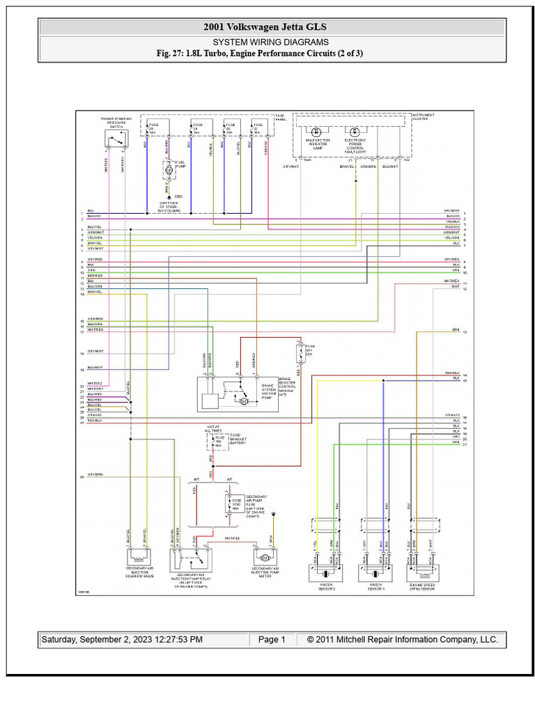 Jetta 1.8t engine diagram 2 | PDF