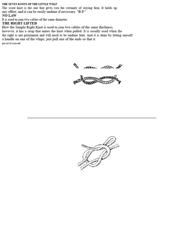 The Seven Knots of The Wolf Cubs | PDF