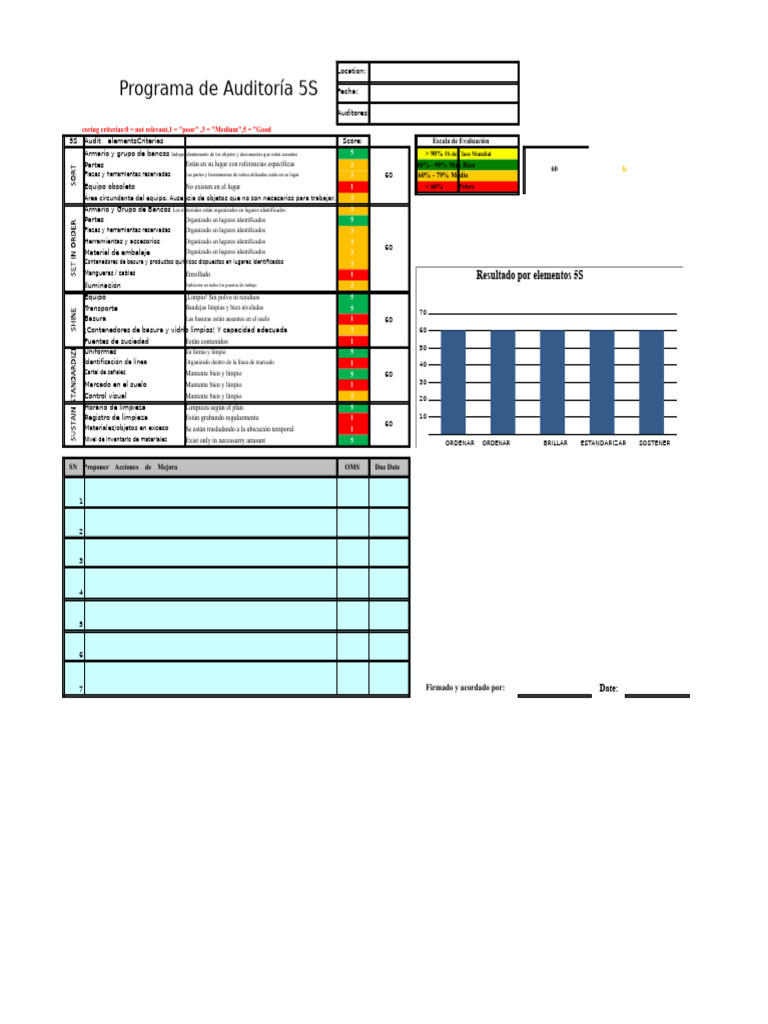 Auditoría 5S | PDF