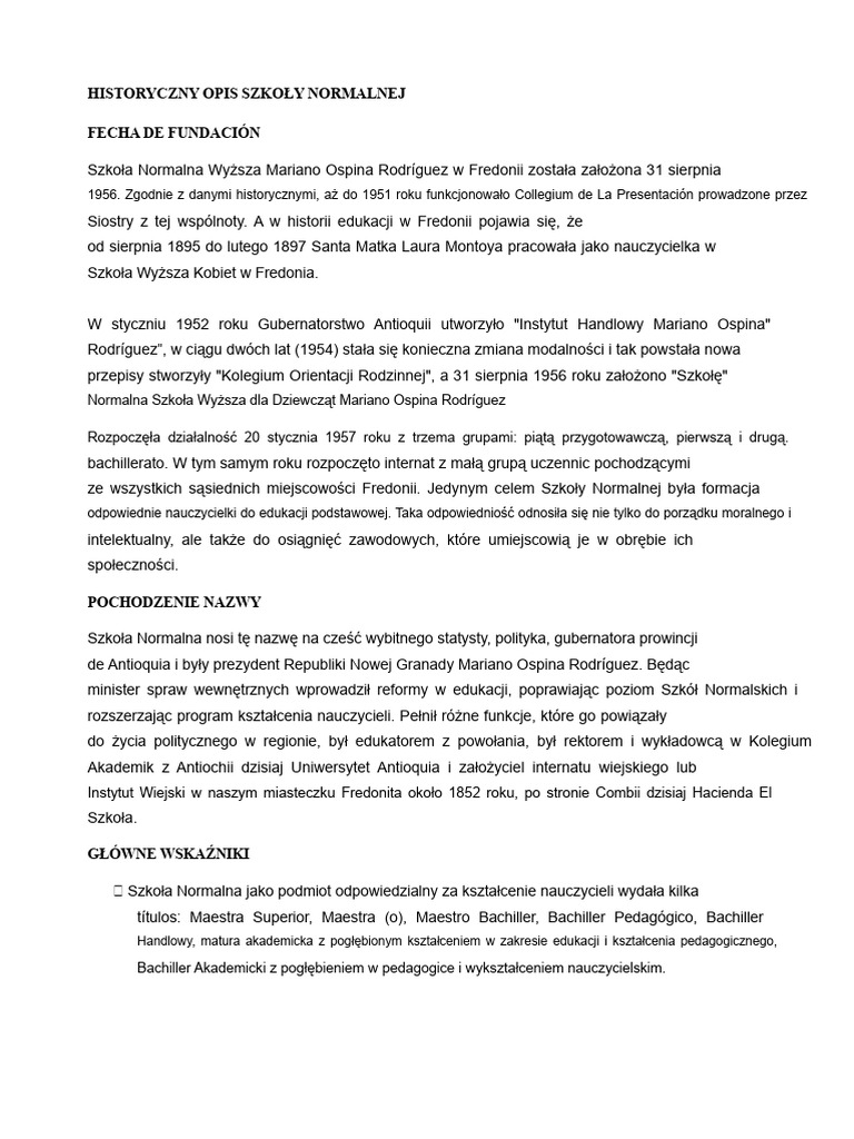 Historyczna recenzja Szkoły Normalnej | PDF