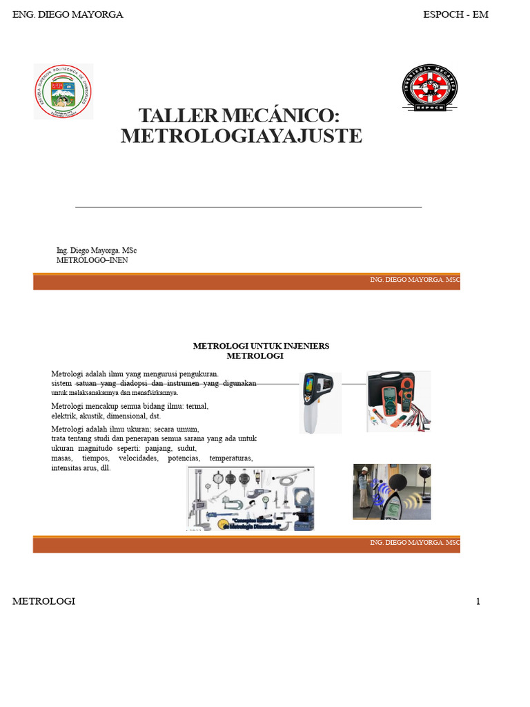 Pengenalan Metrologi untuk Insinyur | PDF