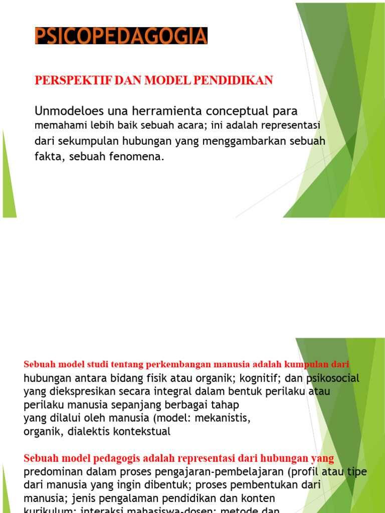 Perspektif Dan Model Pedagogis | PDF