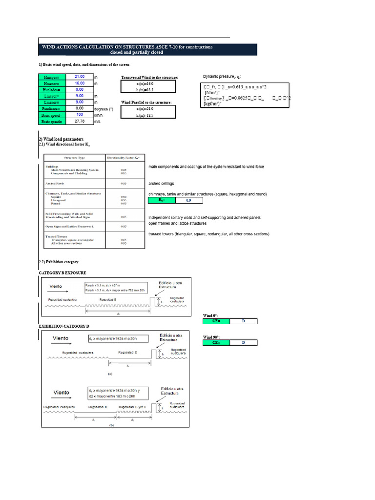 Wind Forces ASCE 7-10 | PDF | Wound | Applied And Interdisciplinary Physics