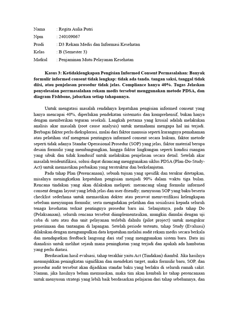 Analisis Masalah Dengan Diagram Fishbone | PDF