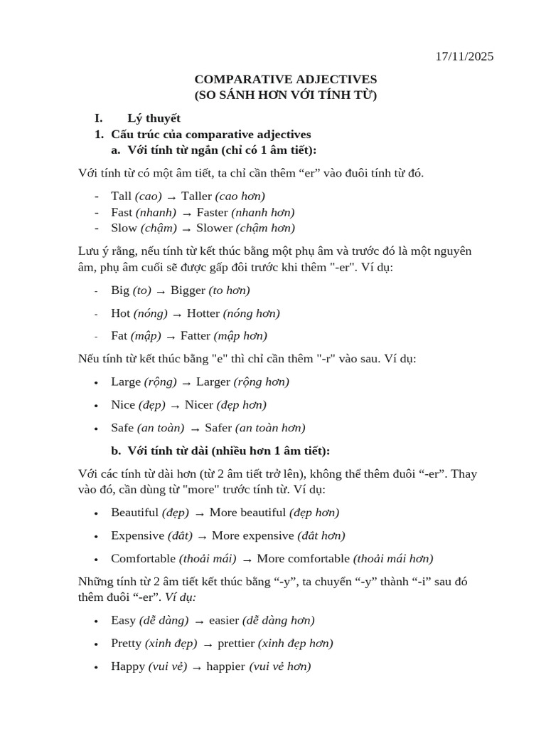 Comparative Adj | PDF