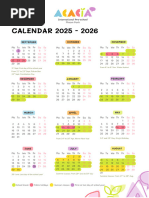 MUT School Calendar 2025-2026 | PDF | Easter | Liturgical Calendar
