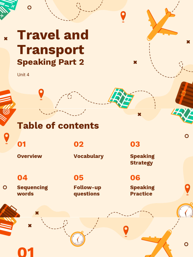 Speaking - Travel and Transport | PDF