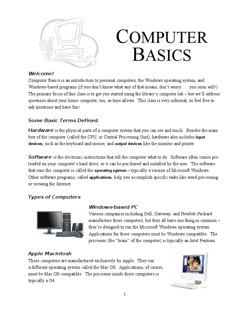 Computer Basics | PDF