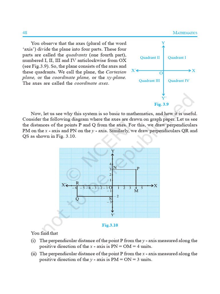 NCERT Class 9 Mathematics-60-82 | PDF | Cartesian Coordinate System | Axiom