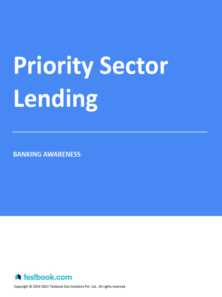 Understanding Priority Sector Lending | PDF | Banks | Loans