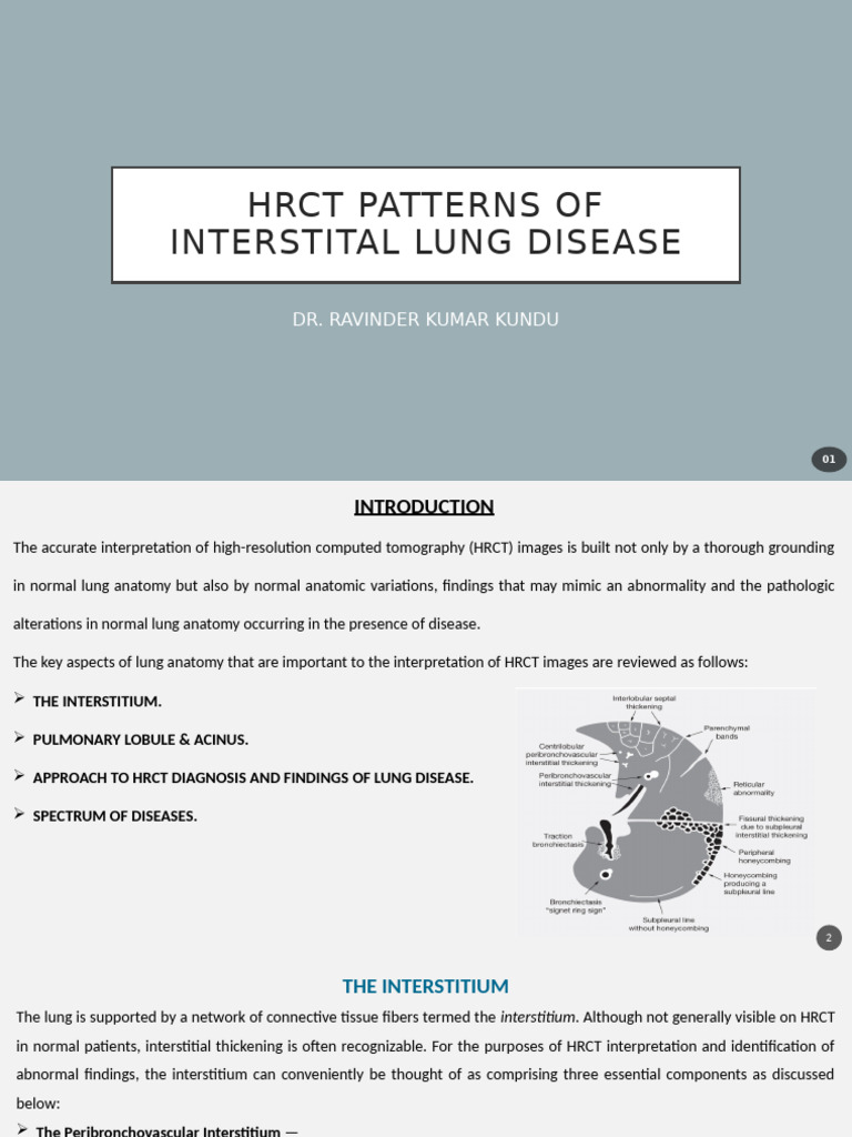 HRCT Patterns in Interstitial Lung Disease | PDF | Lung | Respiratory ...