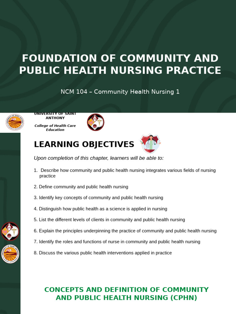 CHN 1 CHAPTER 2 Final | PDF | Public Health | Nursing