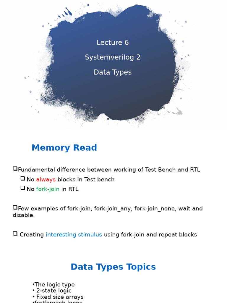 EE5530 Lecture6 Data Types | PDF | Computer Programming | Computer Data