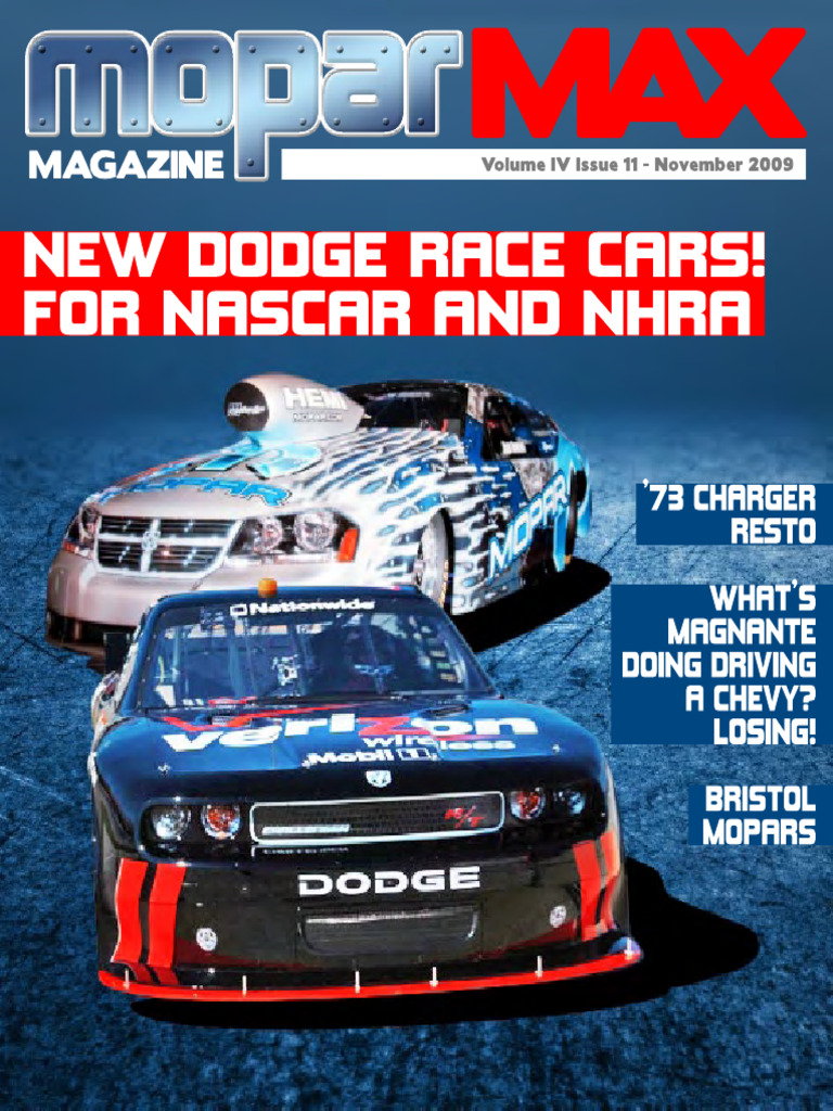 Mopar Max IV - 11 | PDF | Dodge | Nascar