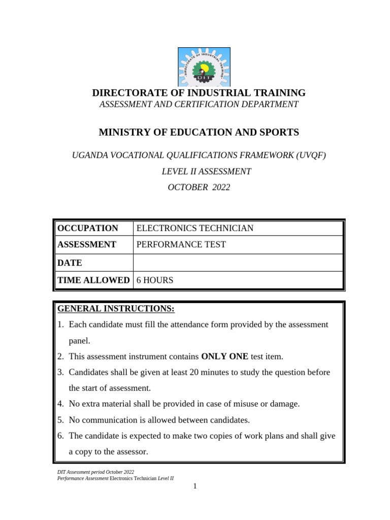 Electronic Technician Prac Level II | PDF | Electronics | Capacitor