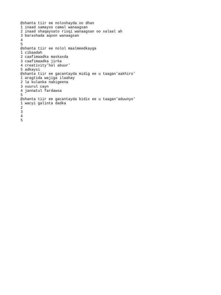 5 Tiir | PDF