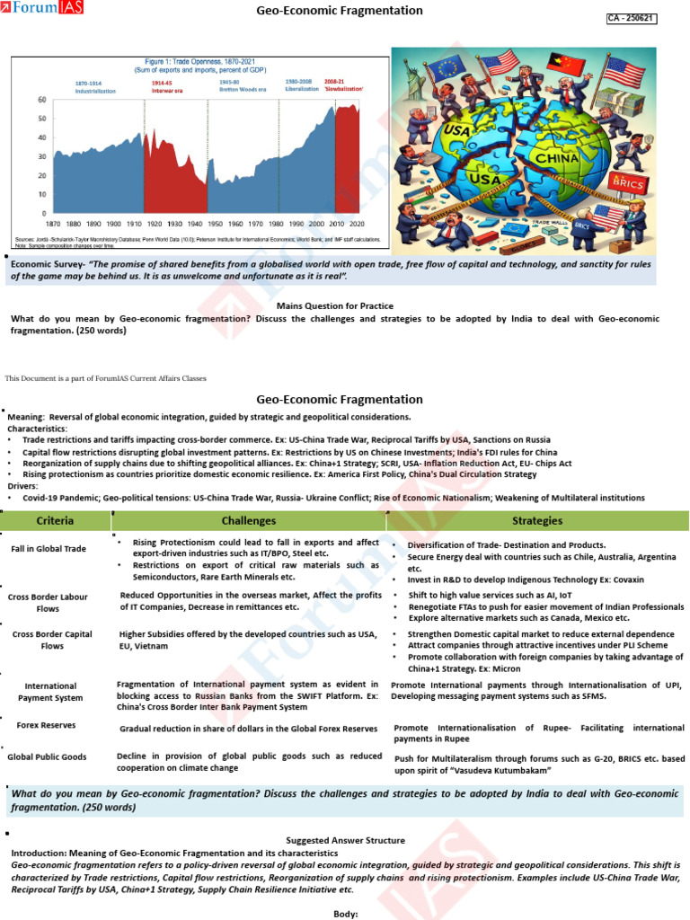 Challenges and Strategies in Geo-Economic Fragmentation | PDF ...