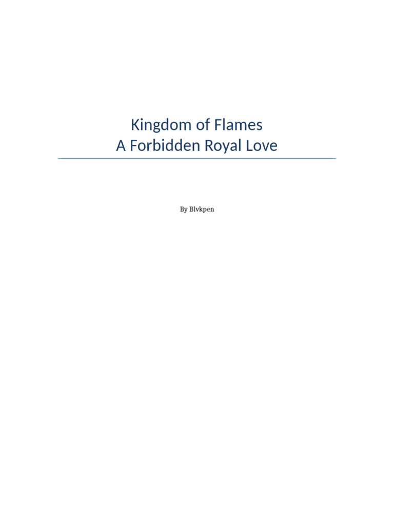 Forbidden Royal Love in Flames | PDF