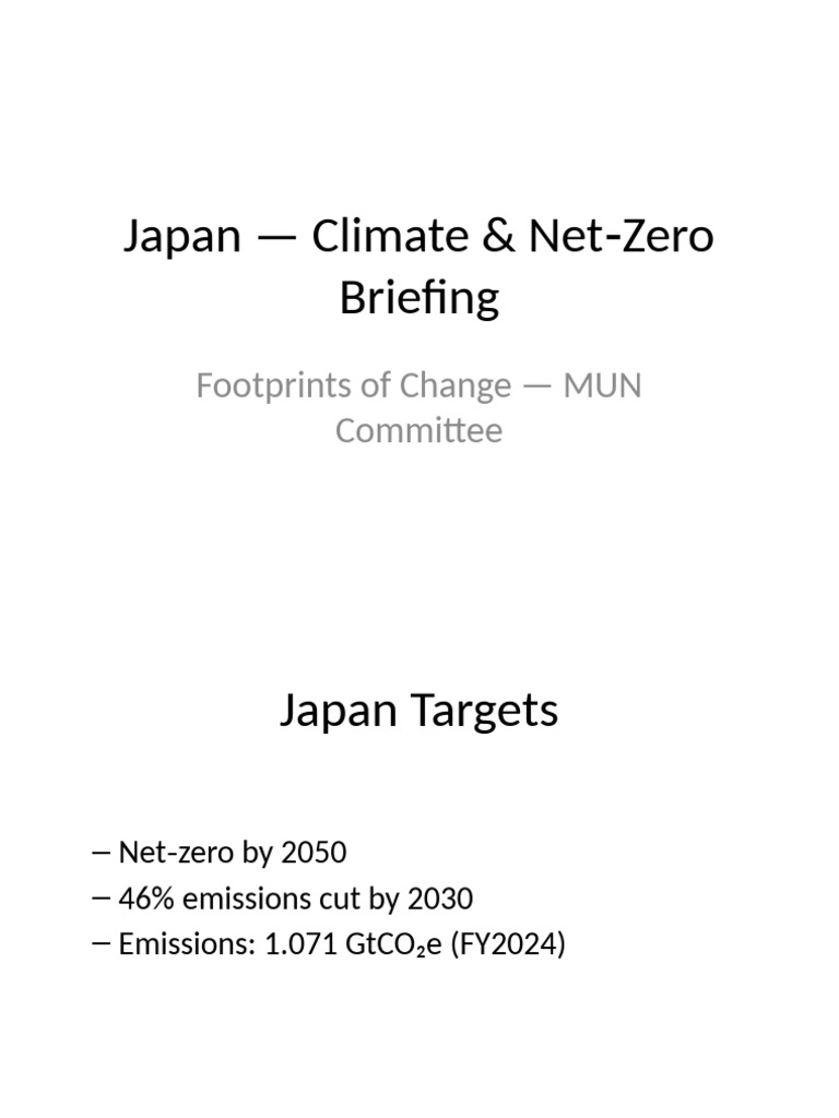 Japan MUN Slides | PDF