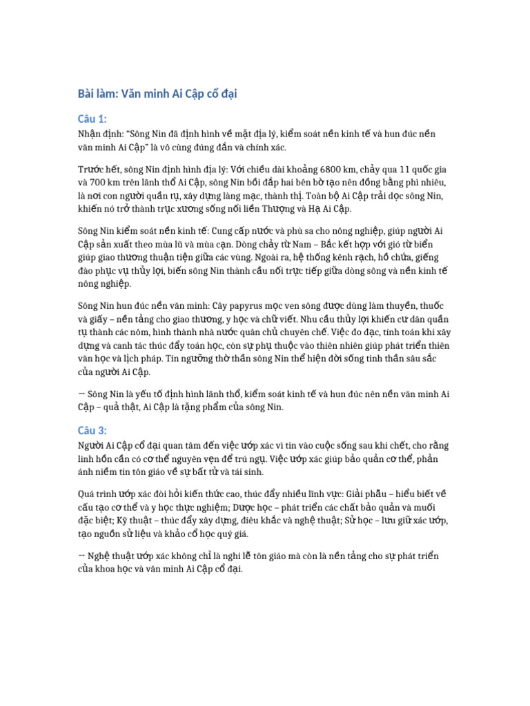 Bai Lam Van Minh Ai Cap | PDF
