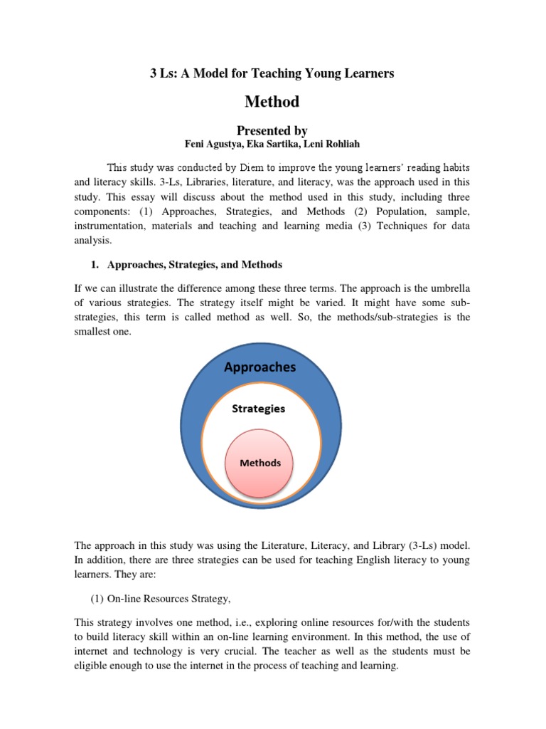 3 Ls - A Model For Teaching Young Learners | PDF | Reading (Process ...