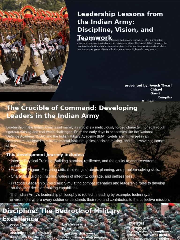 Leadership Insights from the Indian Army | PDF | Leadership | Strategic ...