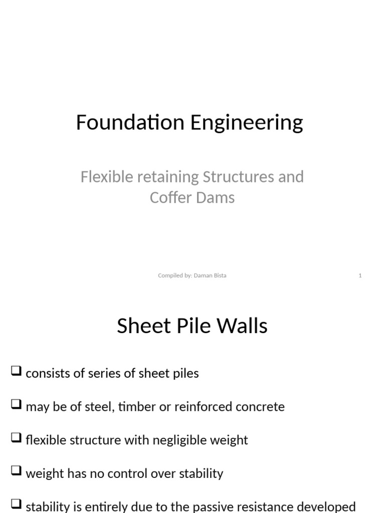 Flexible Retaining Structures Overview | PDF | Mechanical Engineering ...