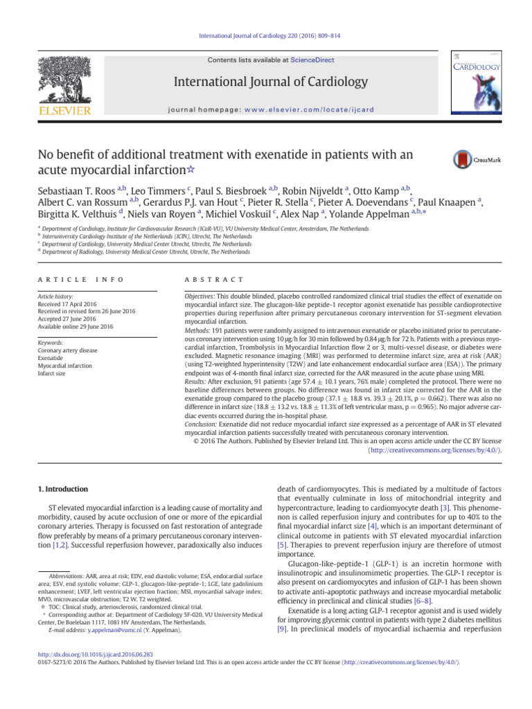 No Benefit of Additional Treatment With Exenatide in Patients With An ...